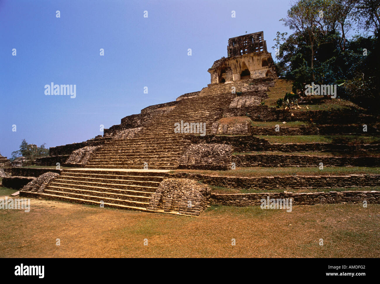 The Temple of the Inscriptions, Mayan Ruins of Palenque, Chiapas ...