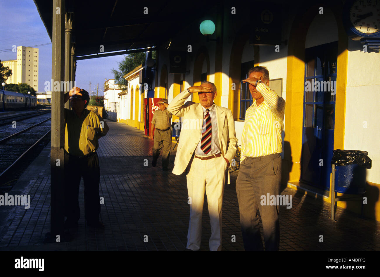 Al Andalus Express Train in Carmona station Andalusia region SPAIN ...