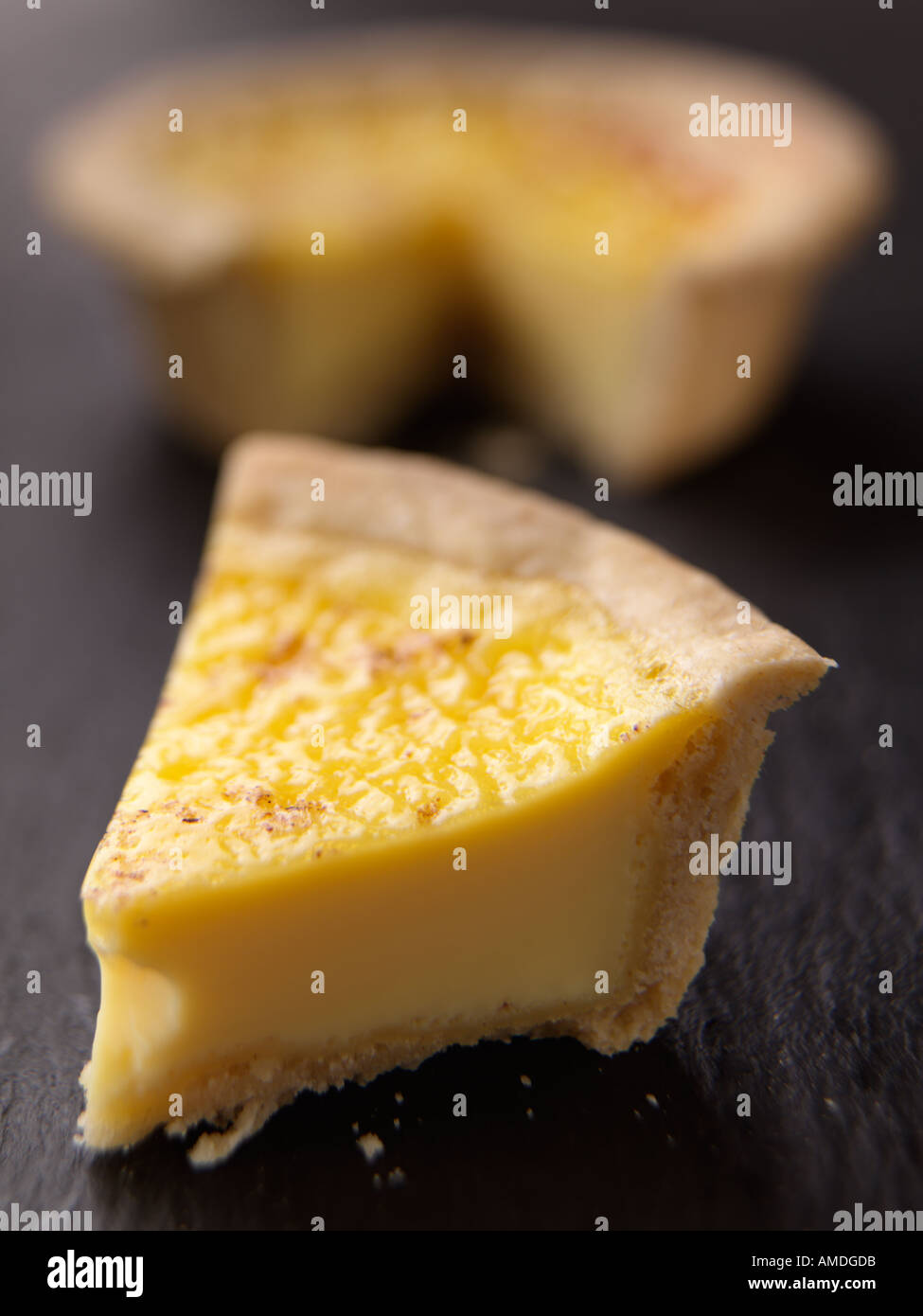 Individual home baked custard tart hi-res stock photography and images ...