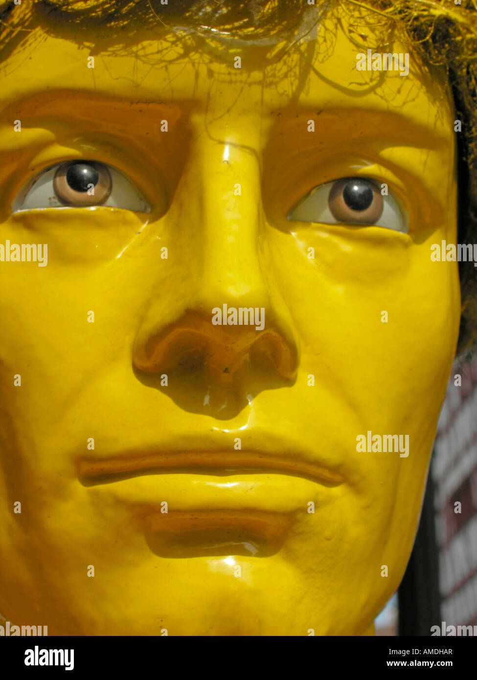 male shop window dummy detail of the face Stock Photo - Alamy