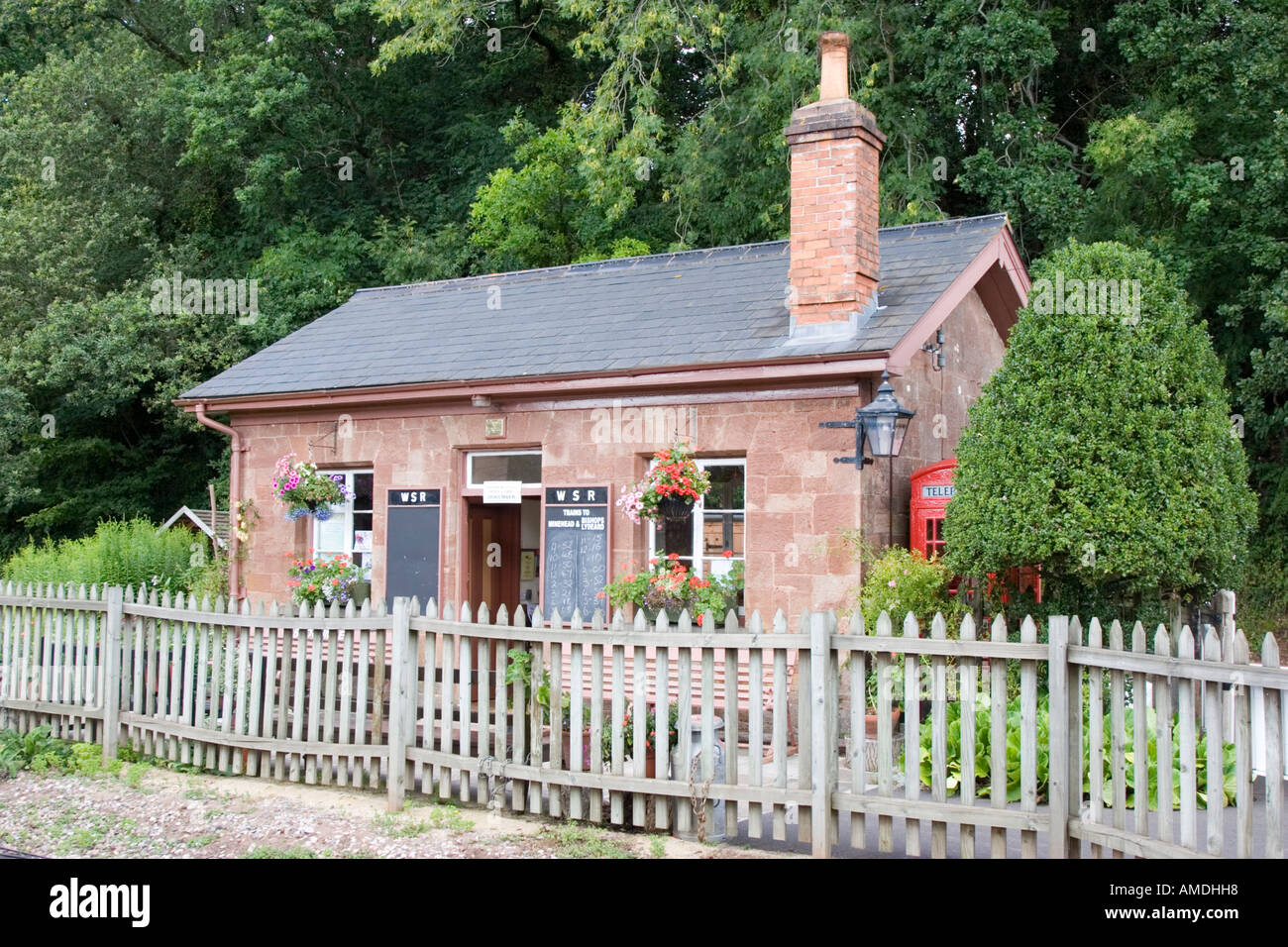 Stogumber railway station on the West Somerset Railway Stock Photo - Alamy