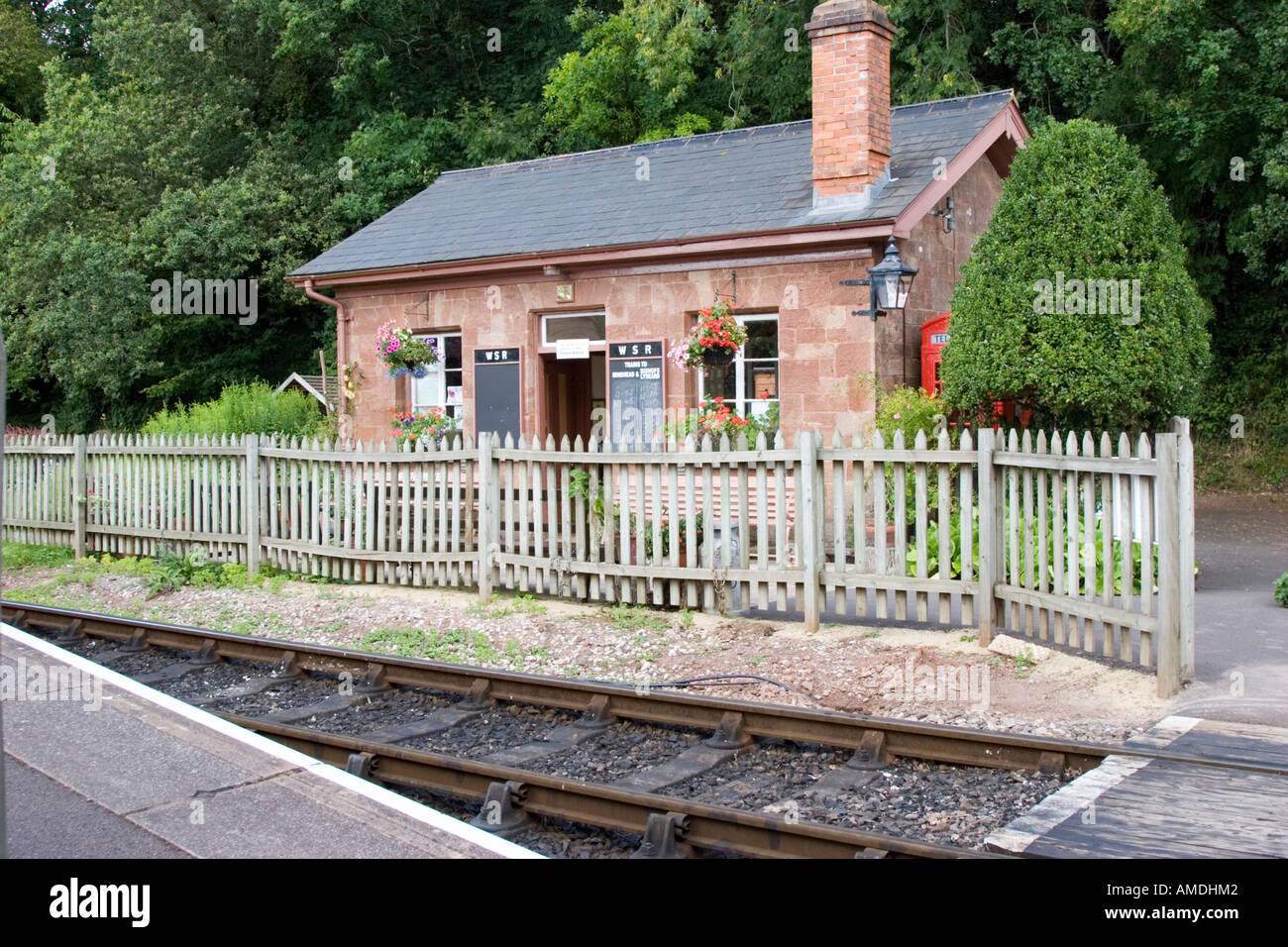 Stogumber railway station on the West Somerset Railway Stock Photo - Alamy