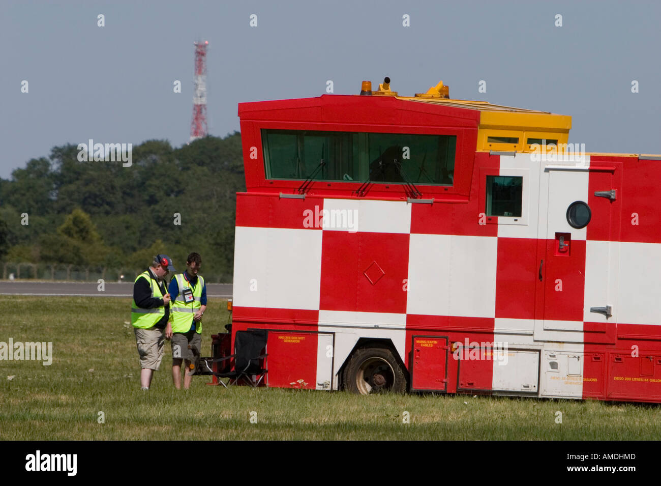 Portable air traffic control tower vehicle Stock Photo - Alamy