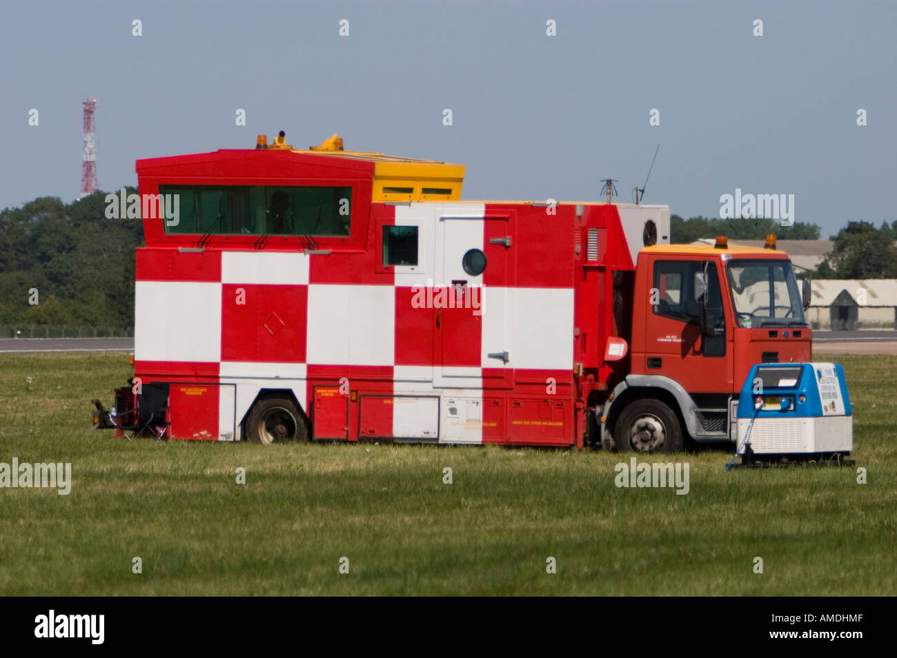 Portable air traffic control tower vehicle Stock Photo - Alamy