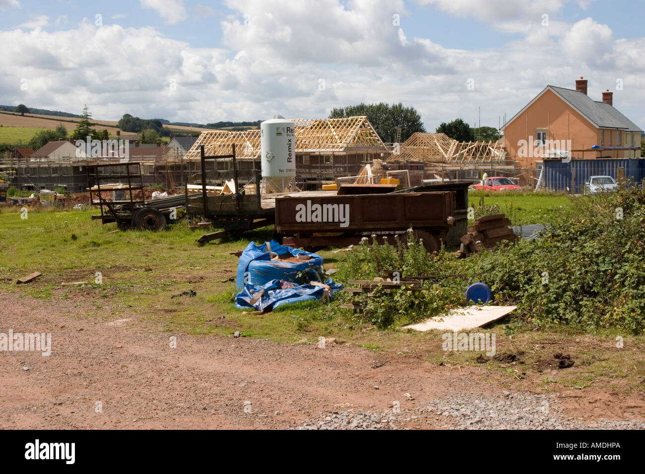 New housing development in old farmyard Stock Photo - Alamy