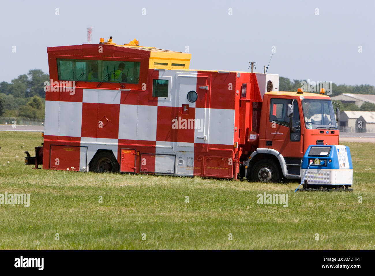 Portable air traffic control tower vehicle Stock Photo - Alamy