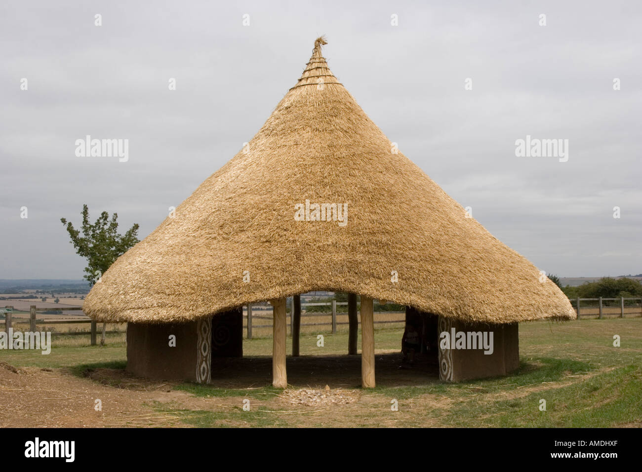 Reconstruction of an iron age mud hut Stock Photo - Alamy