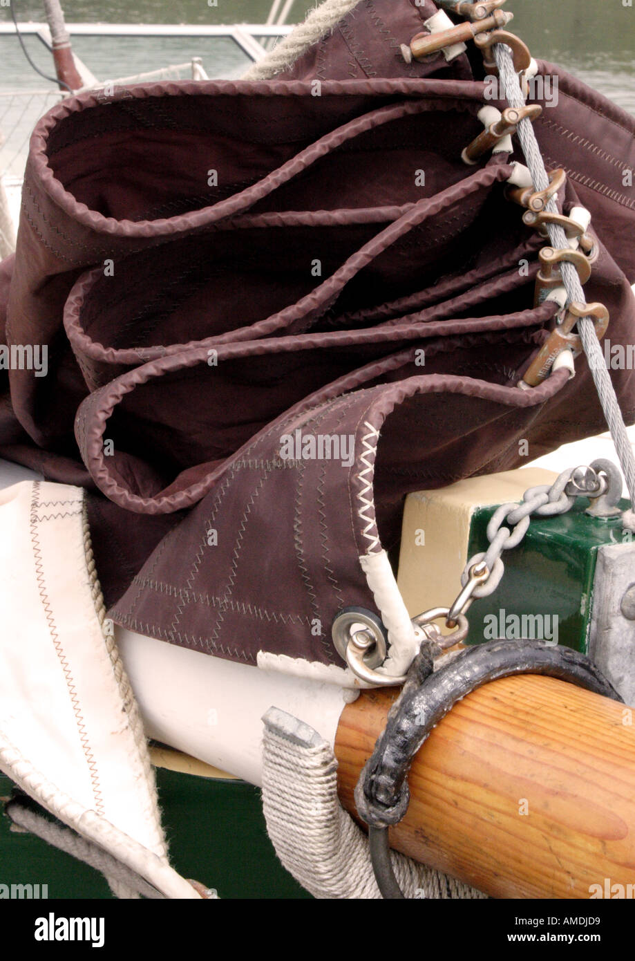 Sails folded hi-res stock photography and images - Alamy