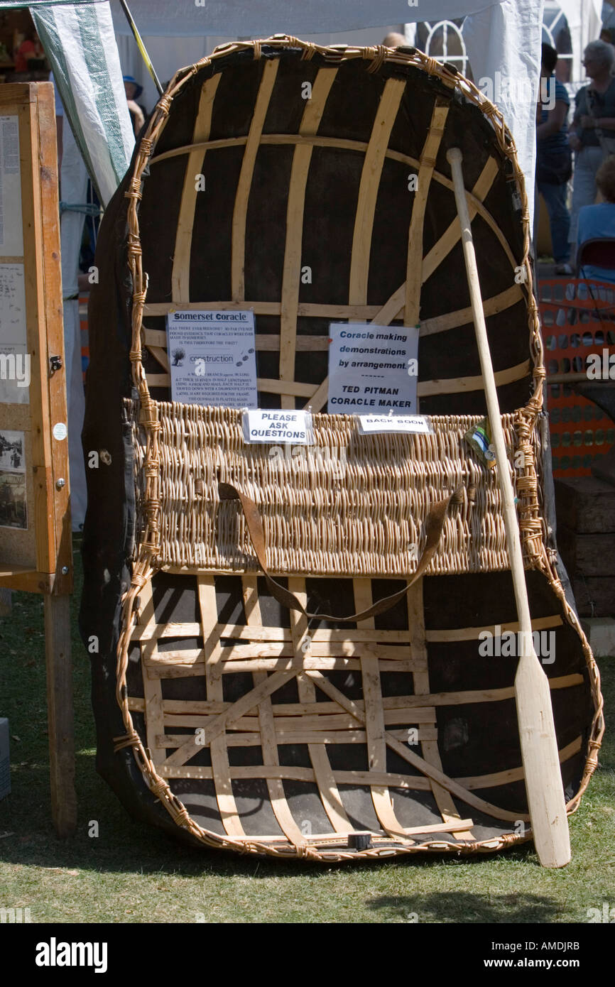 Coracle manufactured by a traditional craftsman Stock Photo - Alamy