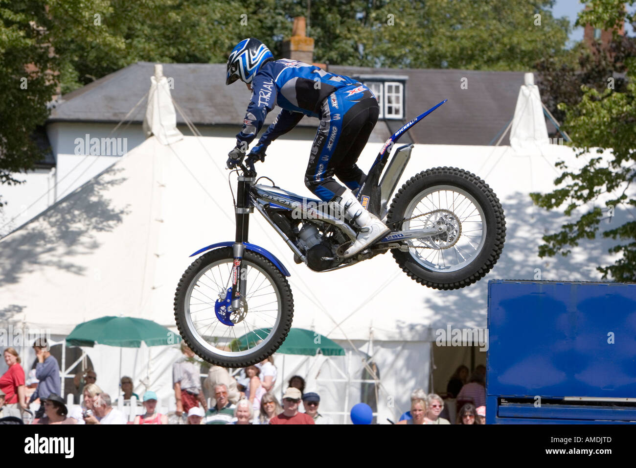 Motorbike stunt team riders putting on a display Stock Photo - Alamy