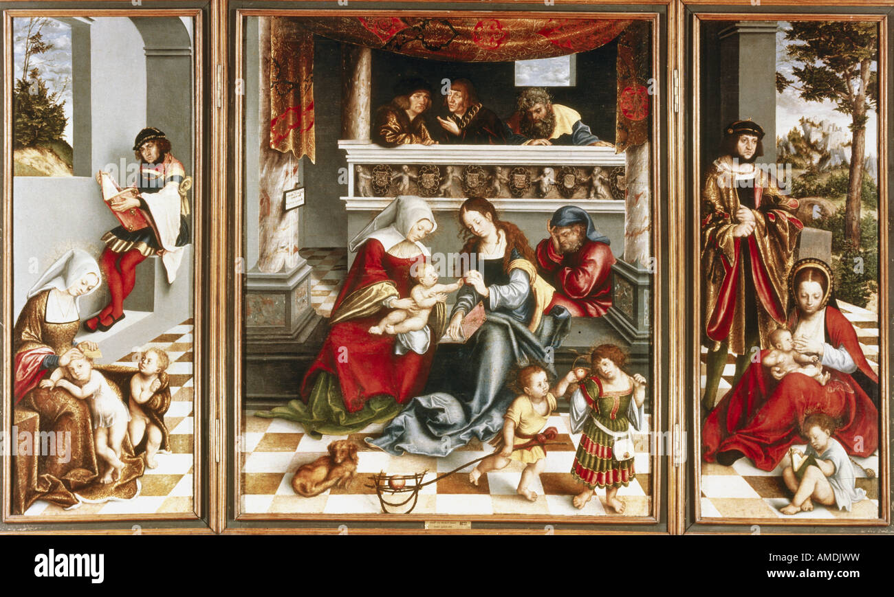 fine arts, Cranach, Lucas the Elder (1472 - 1553), painting, Holy ...
