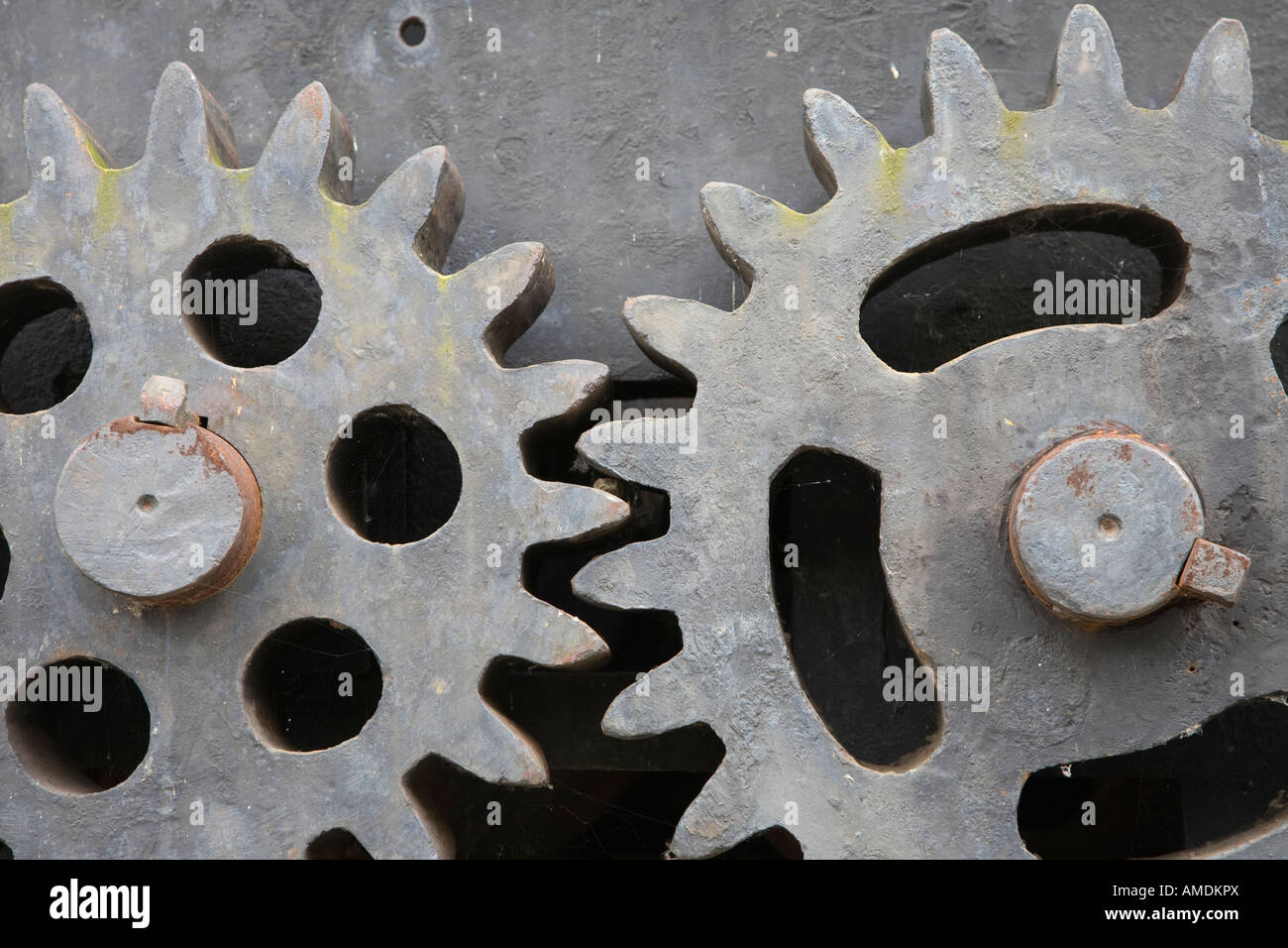 Large metal cogs good for representing interaction and teamwork Stock ...