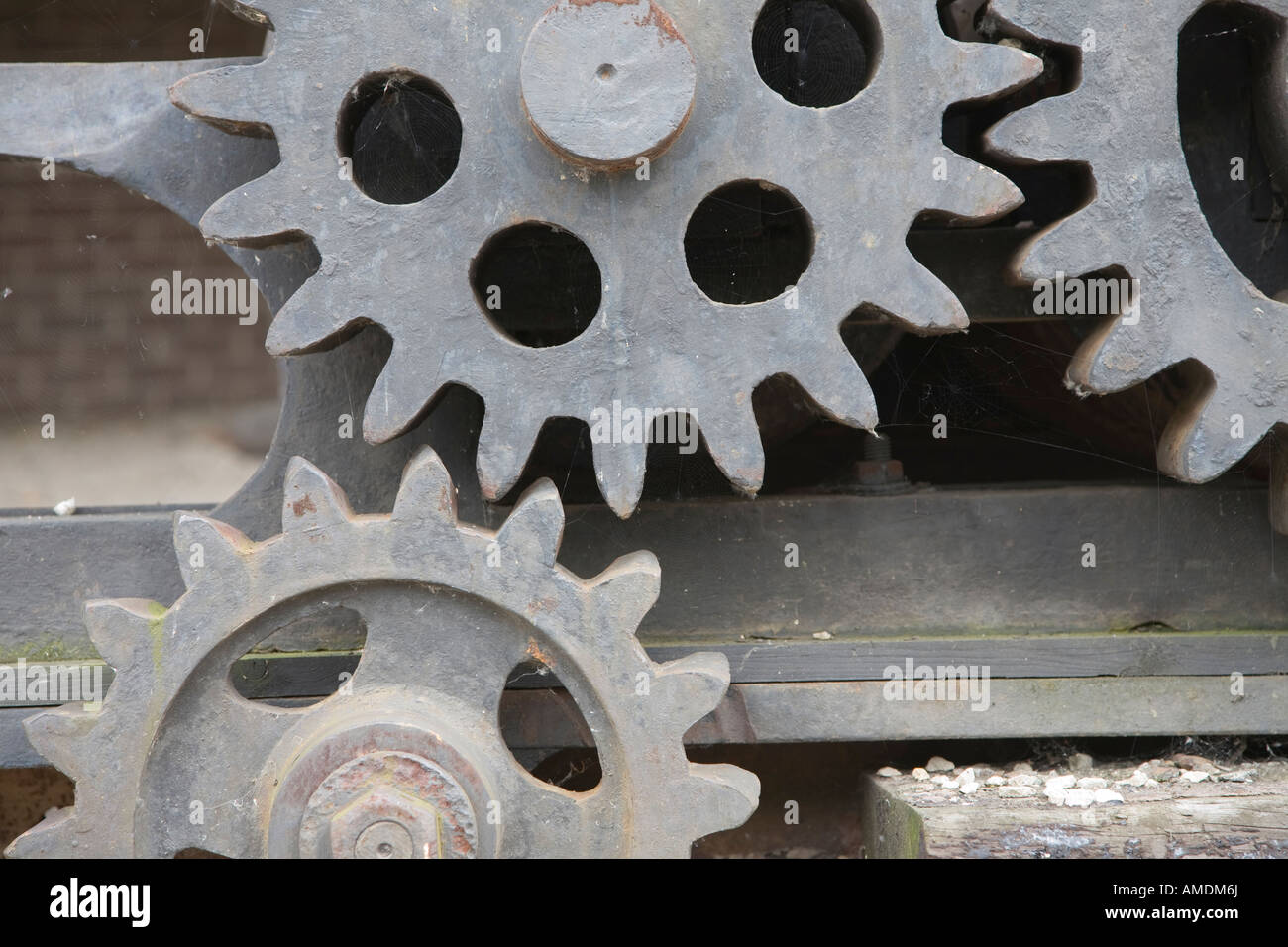 Large metal cogs good for representing interaction and teamwork Stock ...
