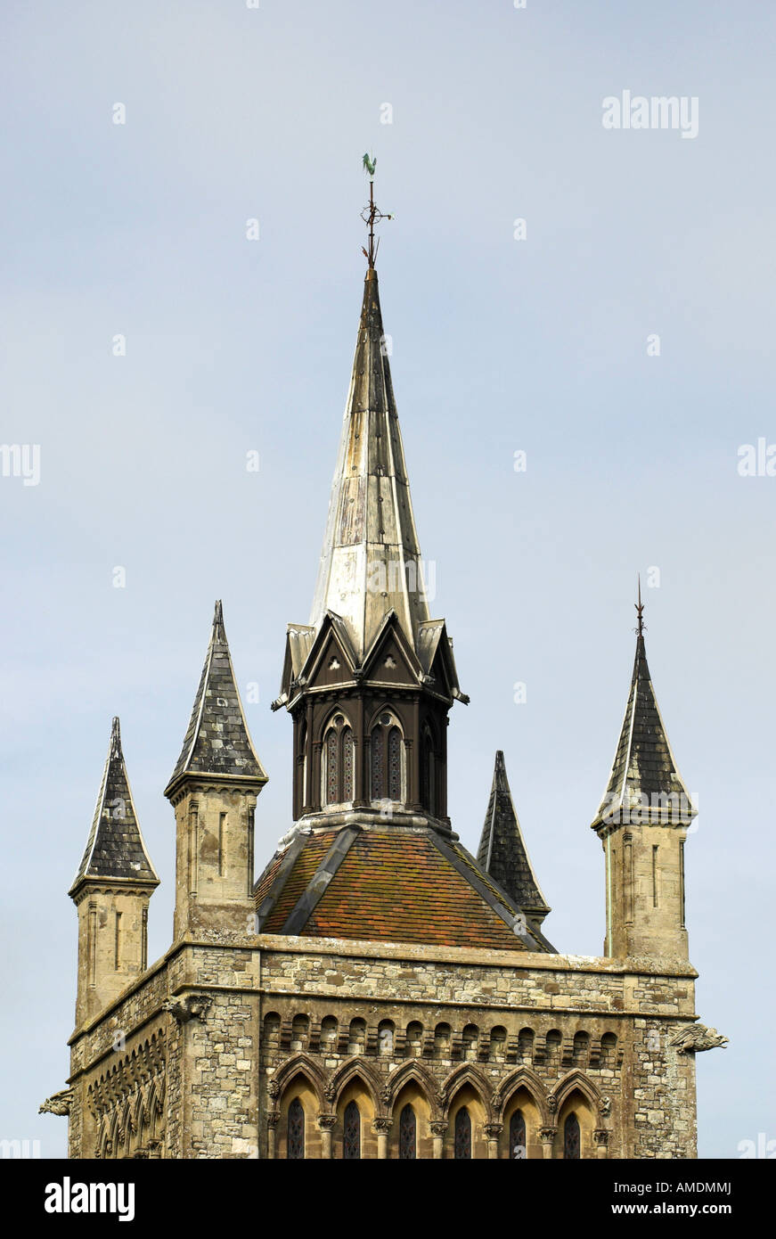 An ornate section of St Mildred's church, Whippingham near East Cowes ...