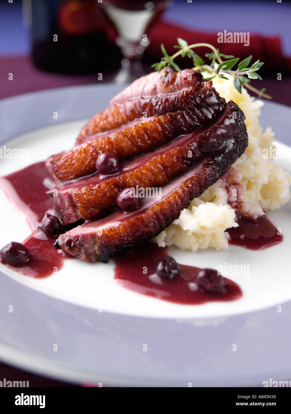 Roast Duck Mash Stock Photo - Alamy
