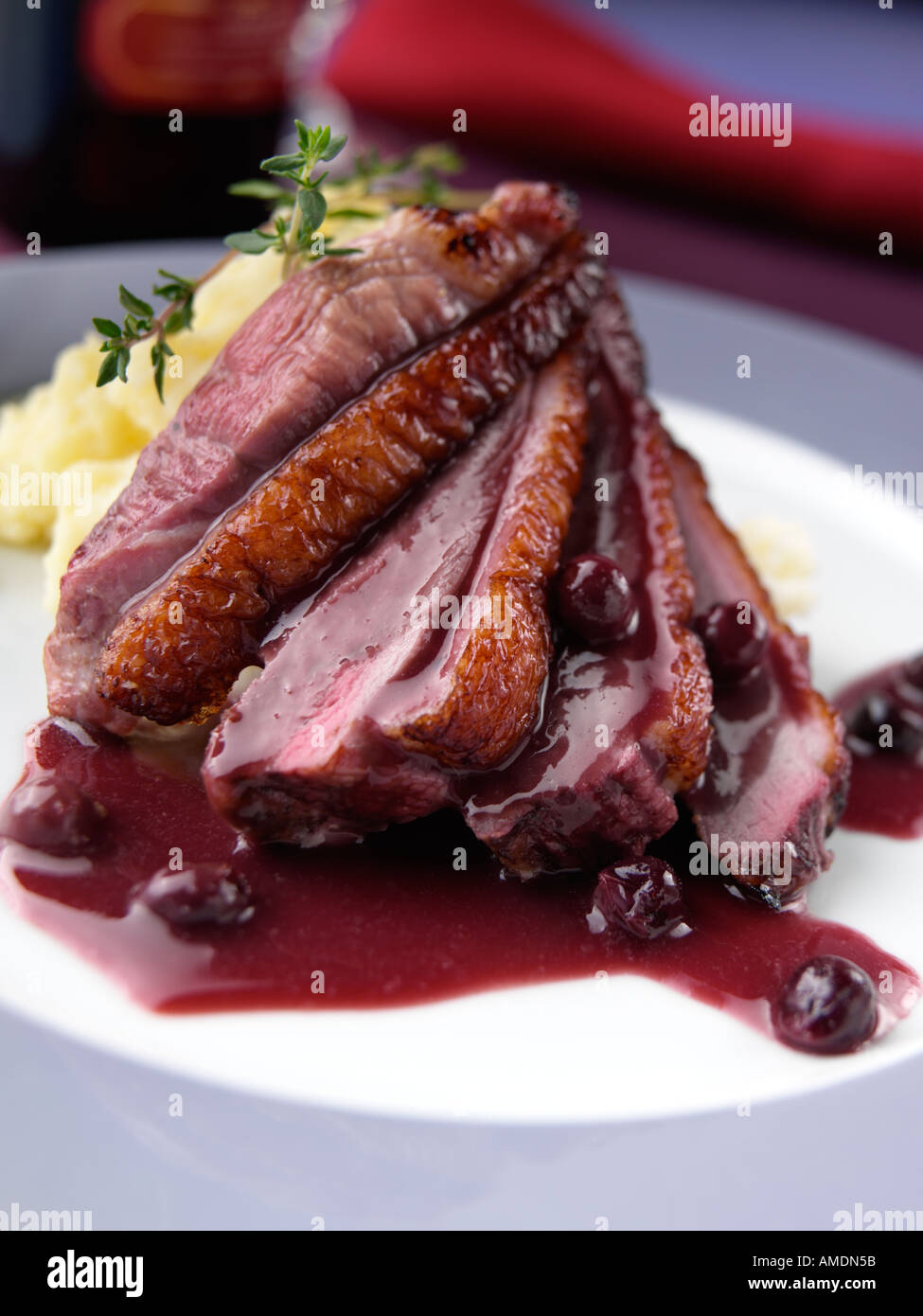 Roast Duck Mash Stock Photo - Alamy