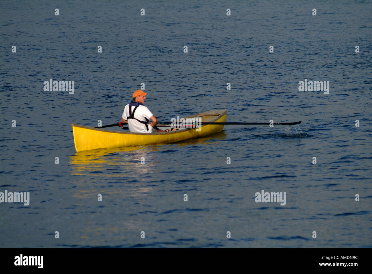 Man in rowboat hi-res stock photography and images - Alamy
