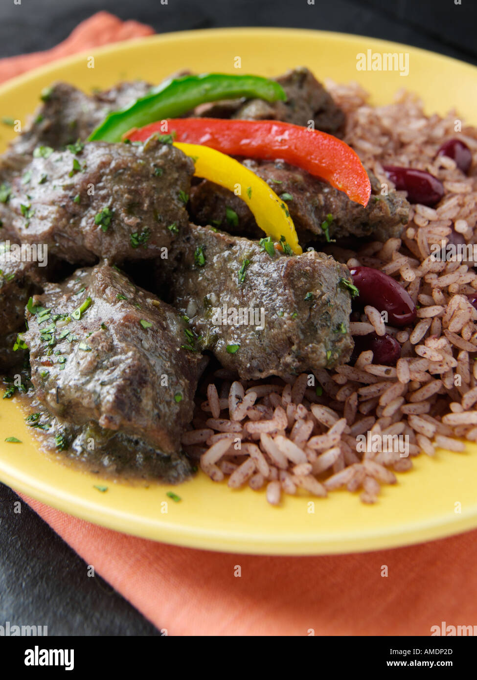 Rice beans and meat hi-res stock photography and images - Alamy