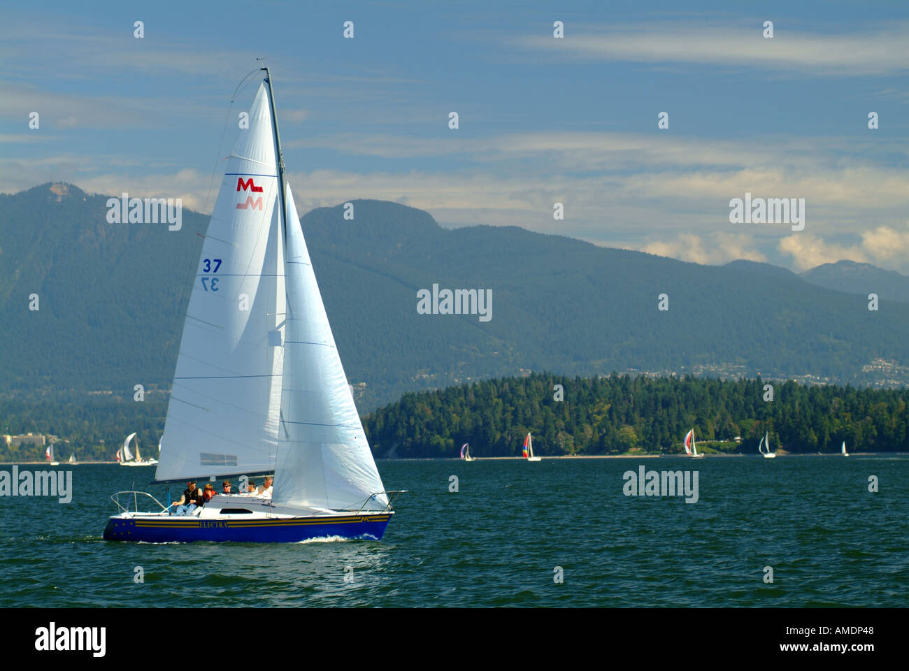 Sailing yacht race Martin 242 Vancouver Stock Photo - Alamy