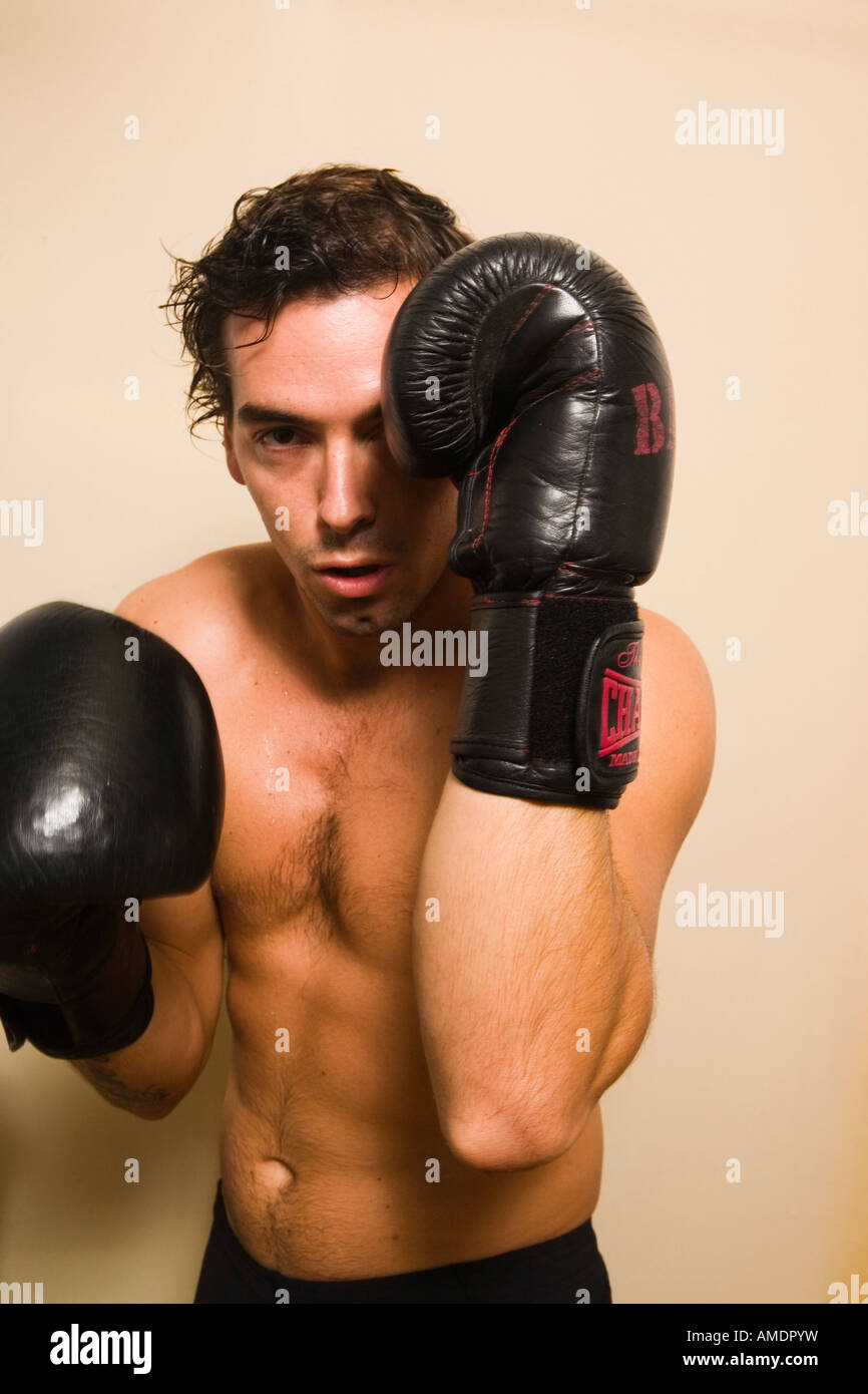 male boxer training Stock Photo - Alamy