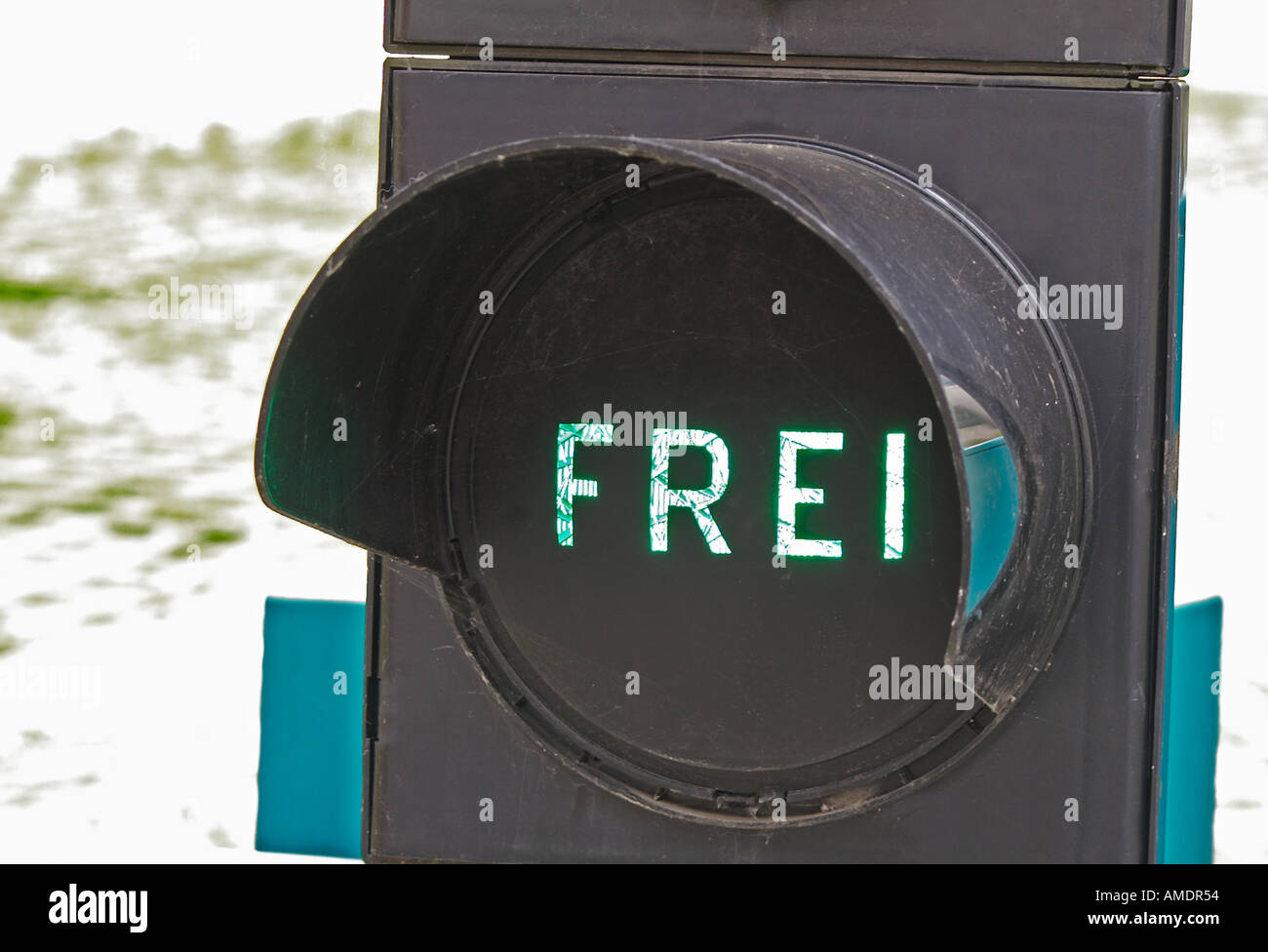 traffic light free Ampel frei Stock Photo - Alamy