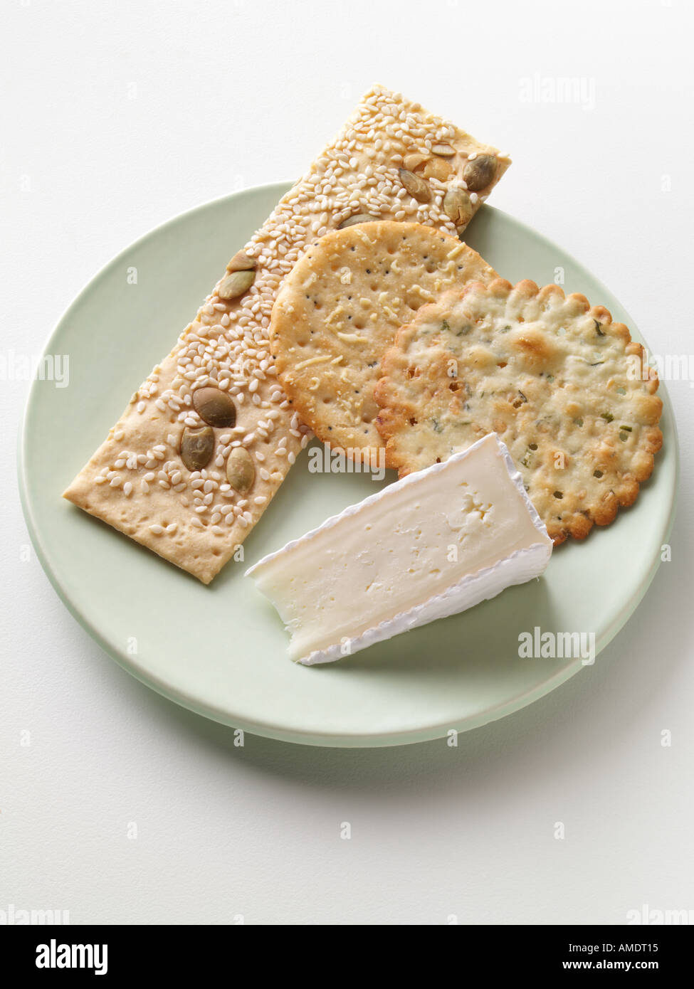 Homemade crackers brie cheese wedge hi-res stock photography and images ...