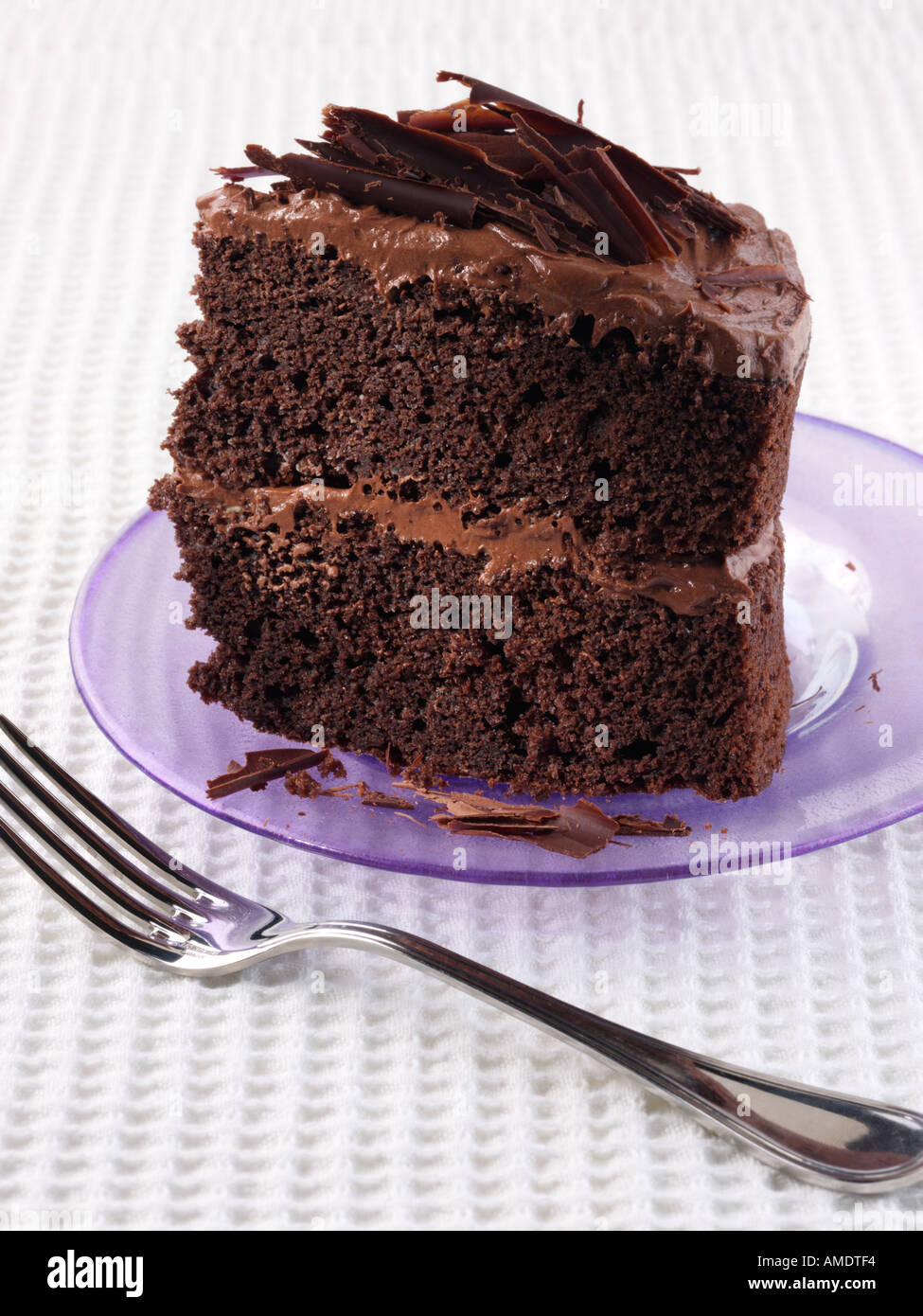 Chocolate Fudge Cake Stock Photo - Alamy