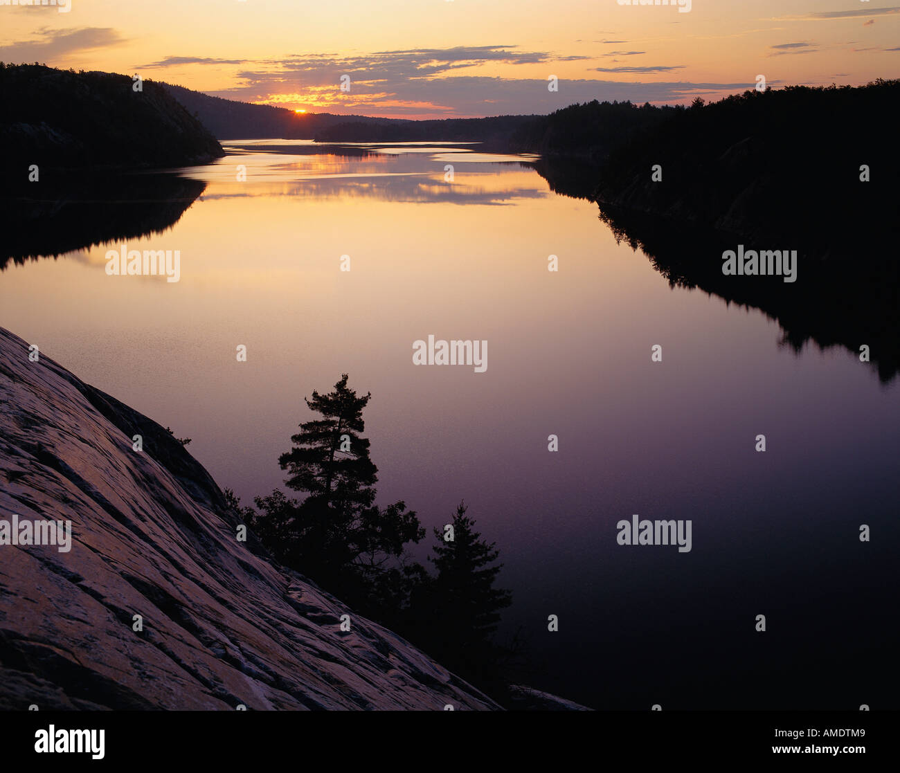 George Lake Killarney Provincial Park Ontario, Canada Stock Photo - Alamy