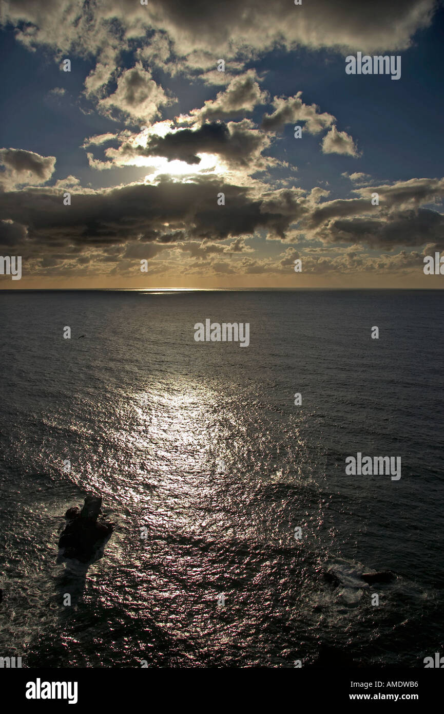 Seascape Atlantic Ocean Cornwall Stock Photo - Alamy