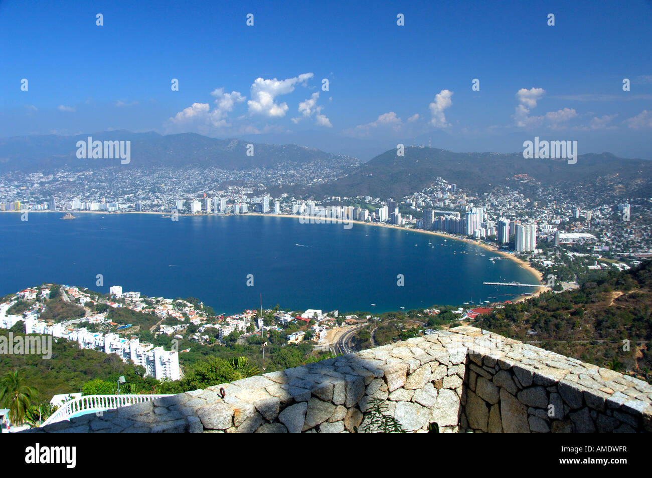 North America, Mexico, State of Guerrero, Acapulco. Overview of the ...