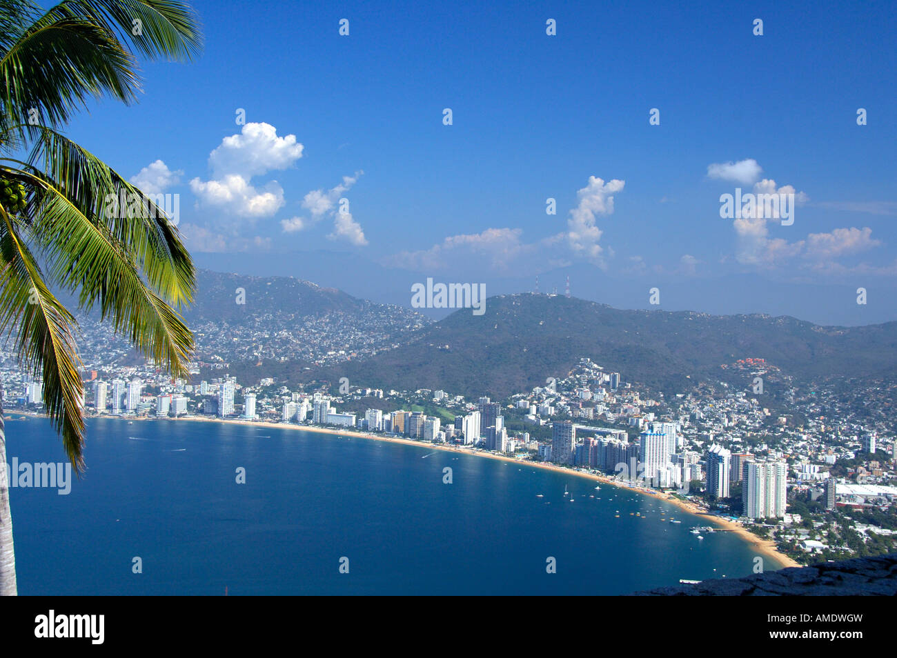 North America, Mexico, State of Guerrero, Acapulco. Overview of the ...