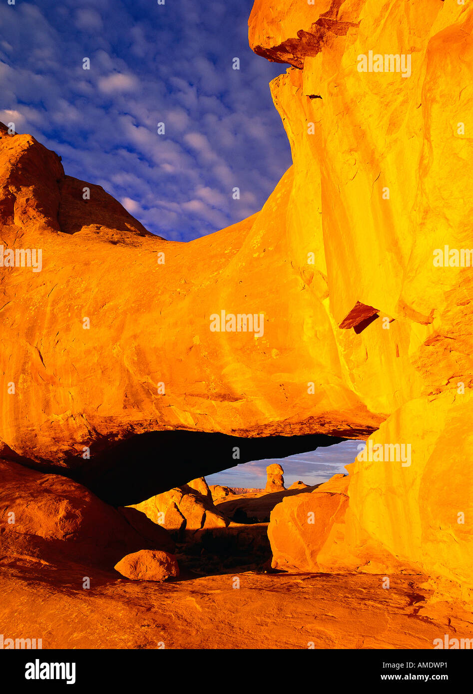 Eye of the Whale Arch Arches National Park Utah, USA Stock Photo - Alamy