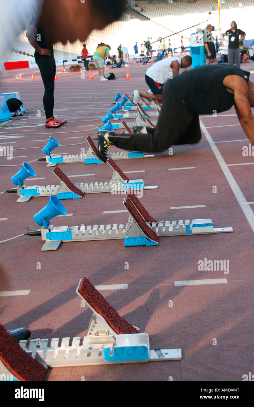 Athletes start point hi-res stock photography and images - Alamy