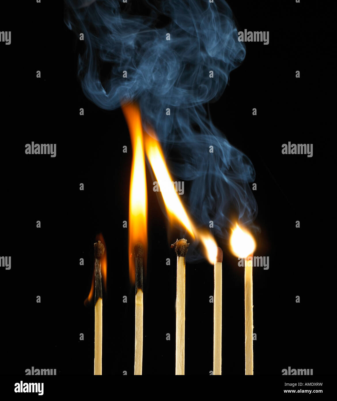 Burning matches in row hi-res stock photography and images - Alamy