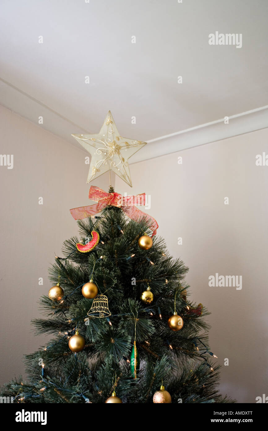 Fake christmas tree indoor hi-res stock photography and images - Alamy