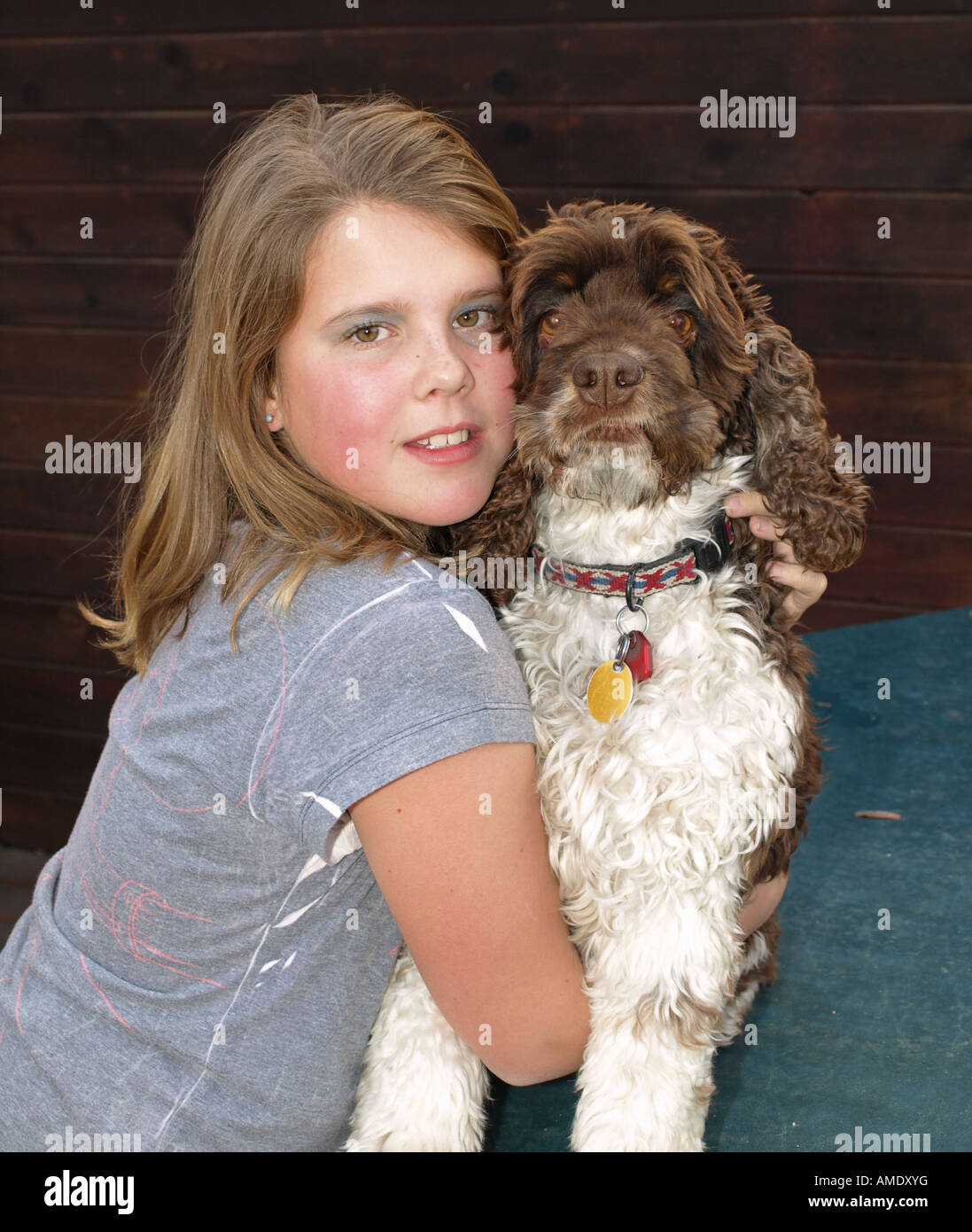 Cocker spaniel puppy children hi-res stock photography and images - Alamy