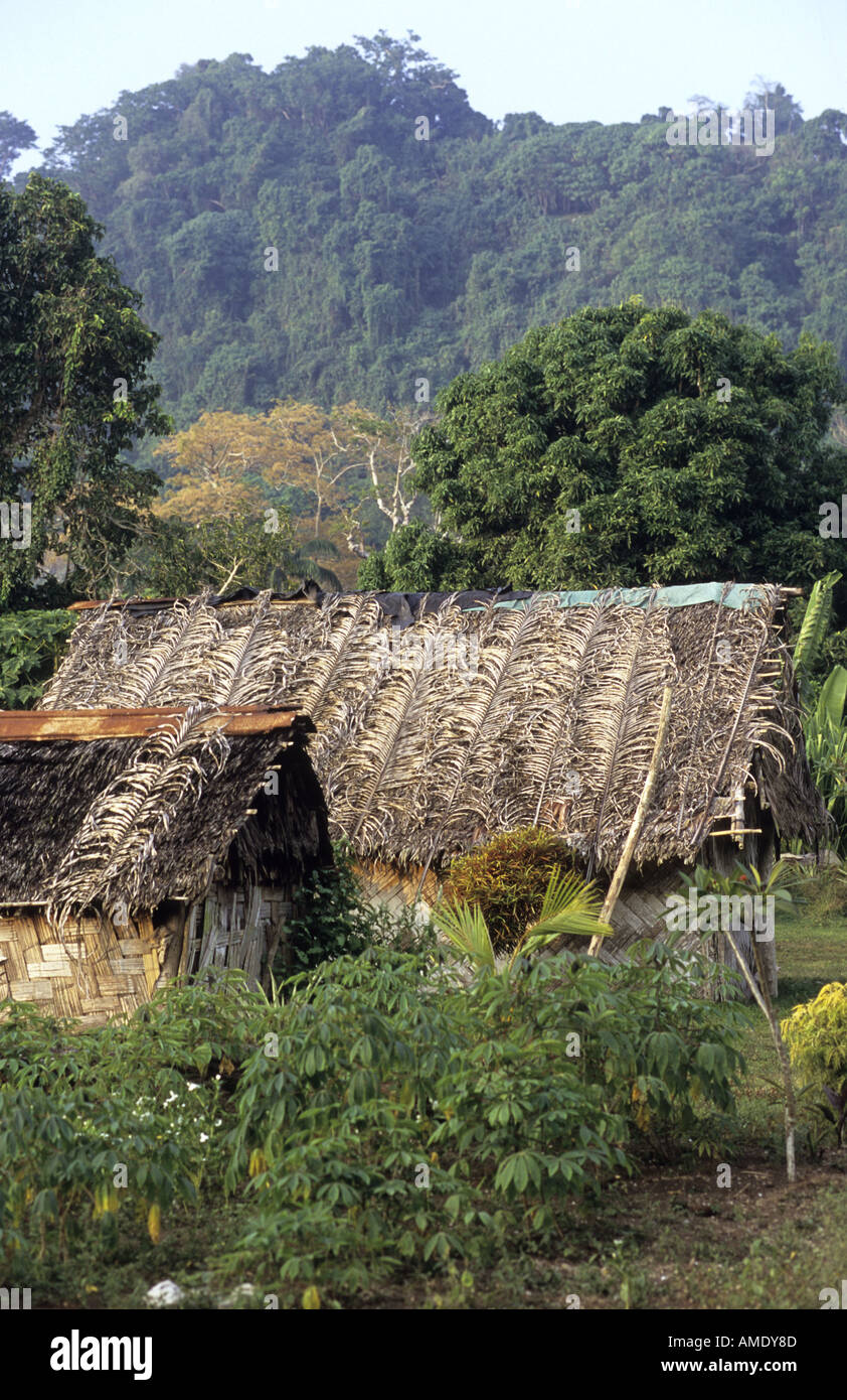 Traditional Pacific Island Bungalow Vanuatu Stock Photo - Alamy