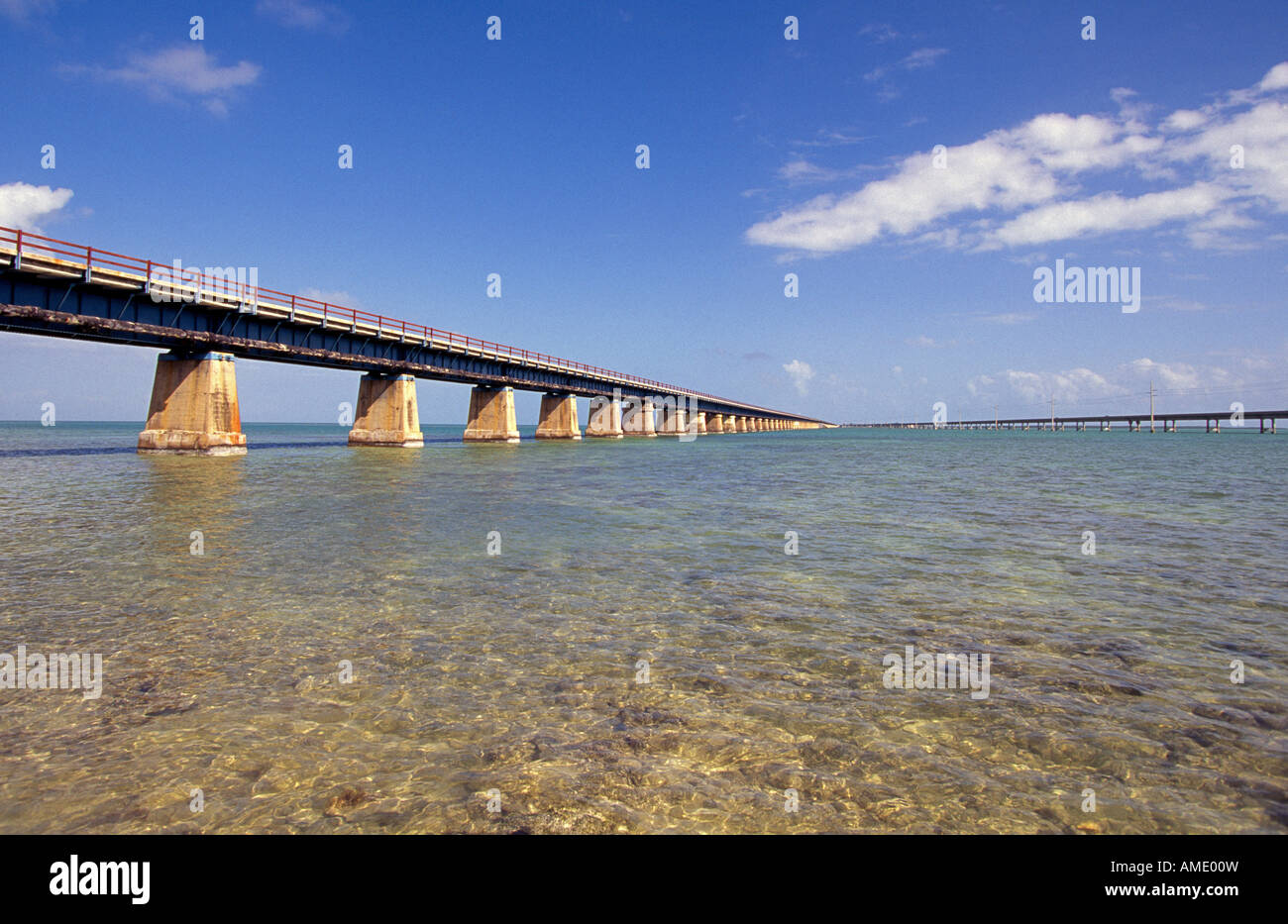 USA FLORIDA FLORIDA KEYS The old railroad bridge destroyed in a ...