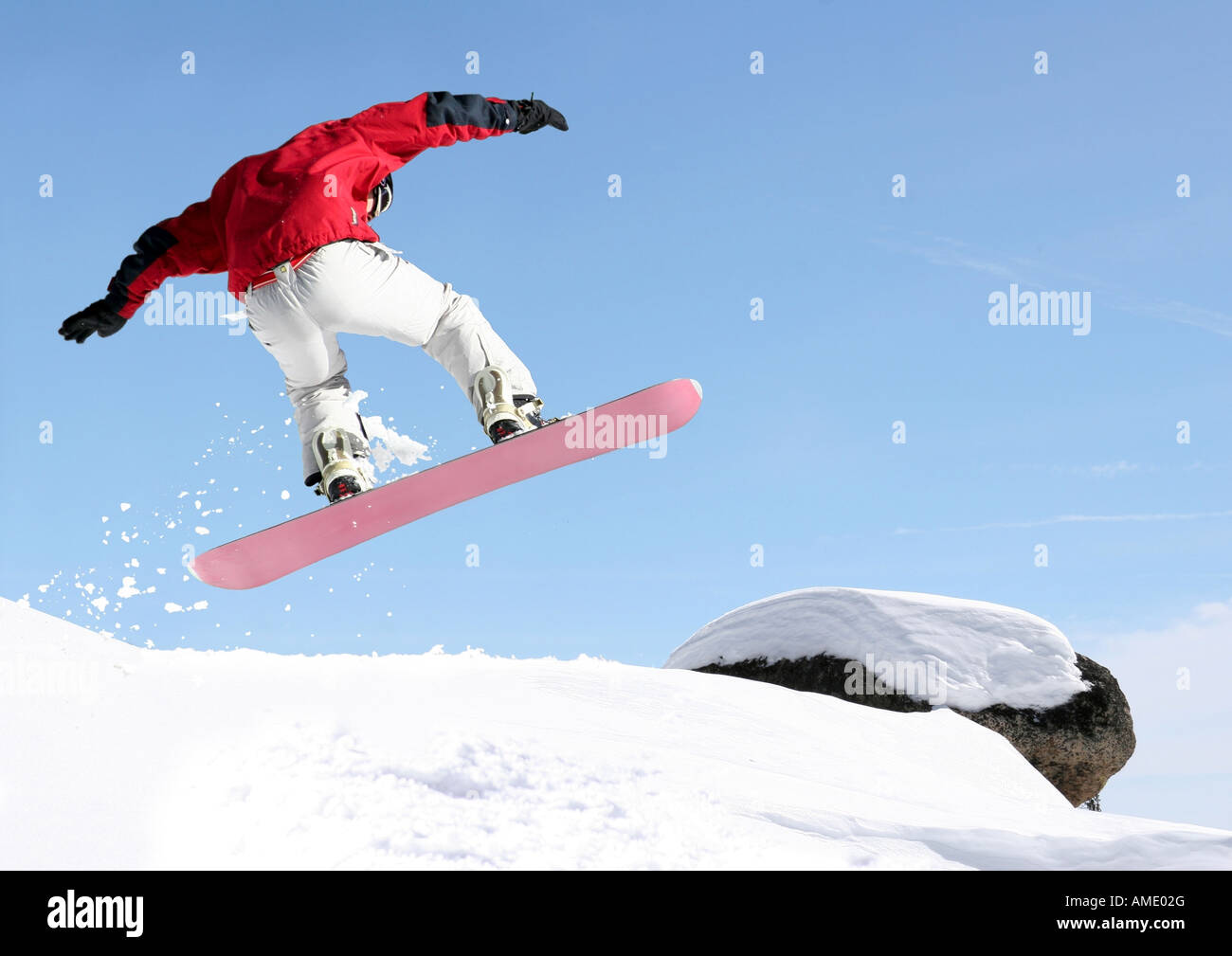 Winter sport airborne snowboard hi-res stock photography and images - Alamy