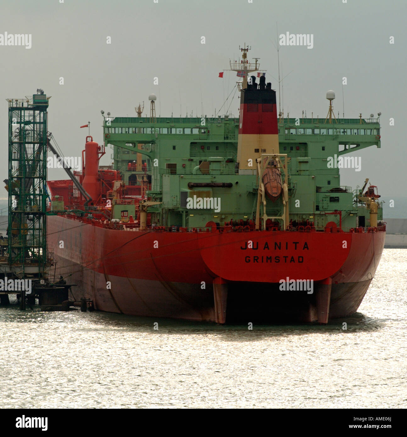 The Double Hull Shuttle Oil Tanker Juanita Berthed Dunkirk Port ...