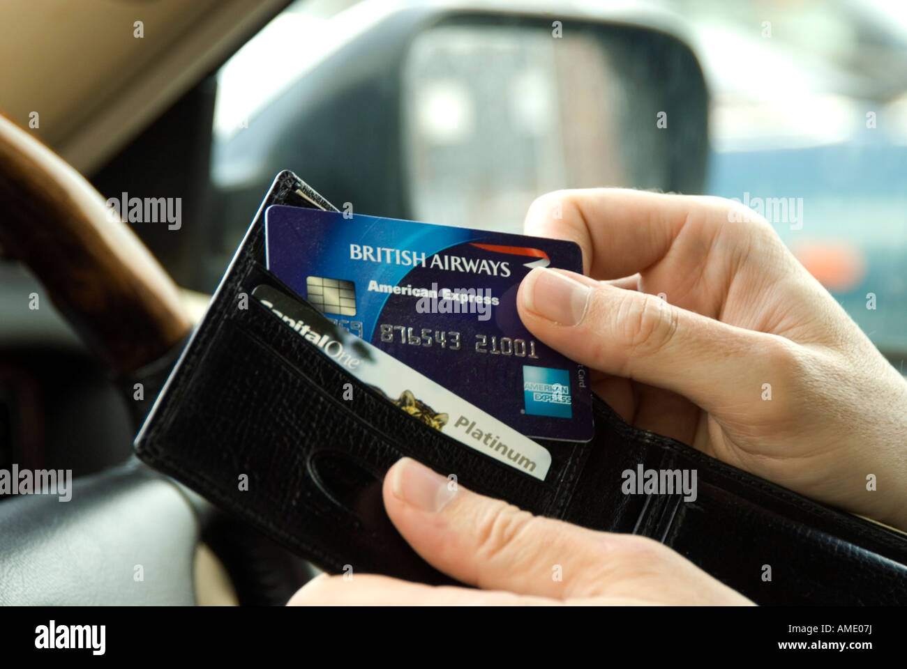 paying toll charge Stock Photo - Alamy