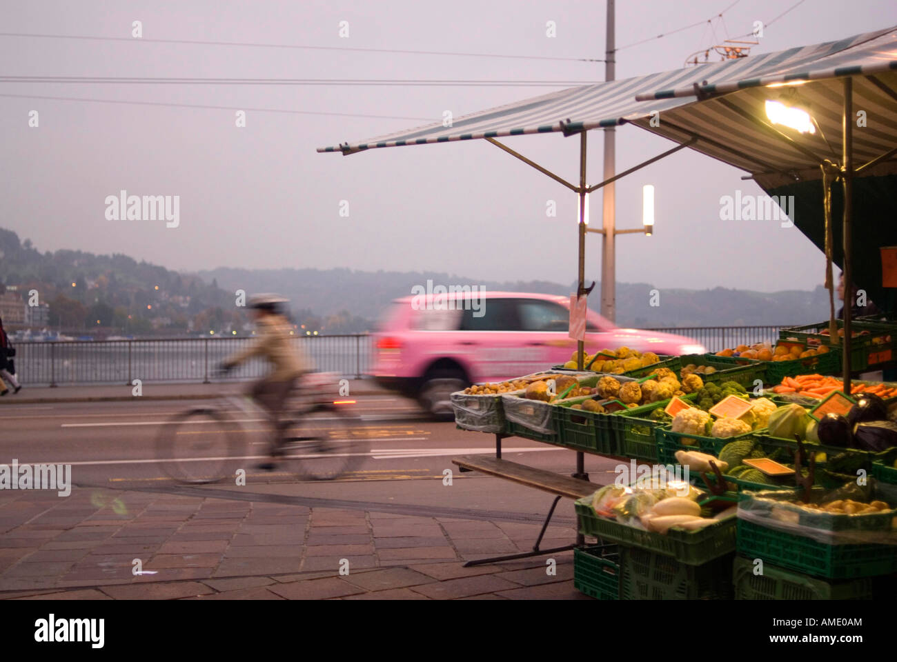 Street market lucerne switzerland hi-res stock photography and images ...