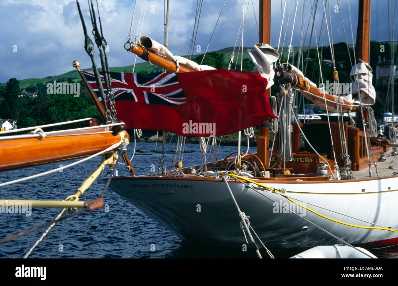 Classic vintage yacht flag hi-res stock photography and images - Alamy