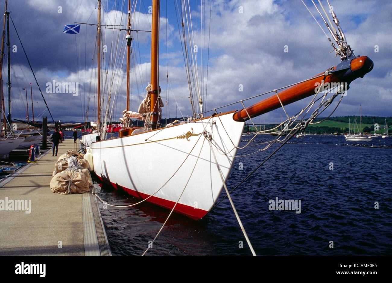 bowsprit of fife designed Belle Aventure Rhu marina gareloch scotland ...