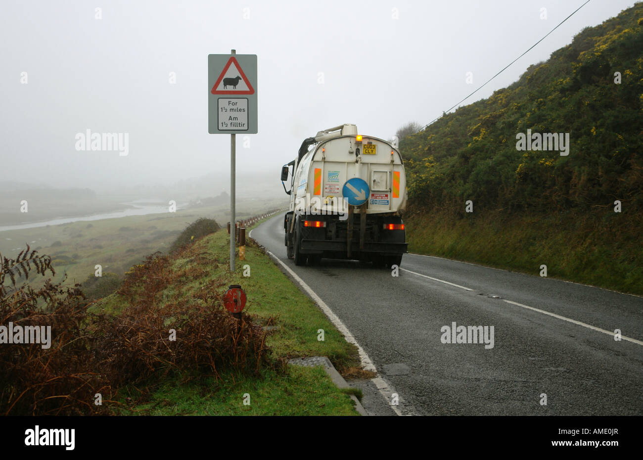 Welsh village lorry truck hi-res stock photography and images - Alamy