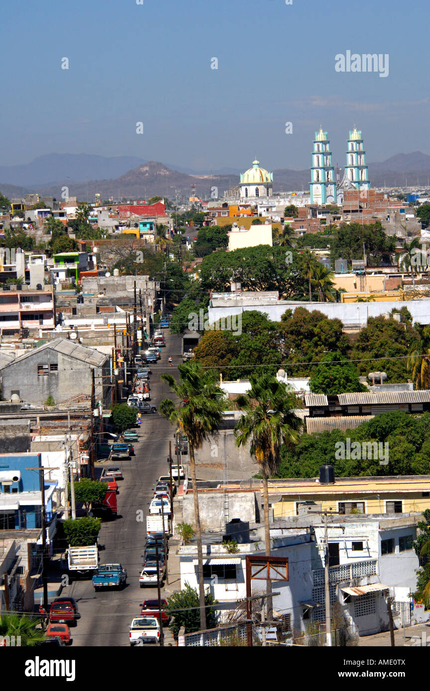 North America, Mexico, State of Sinaloa, Mazatlan. Street view of the ...