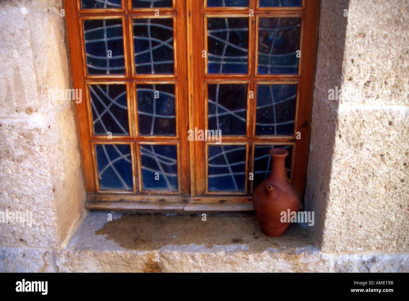 traditional pottery used to keep drink water cool lebanon Stock Photo ...