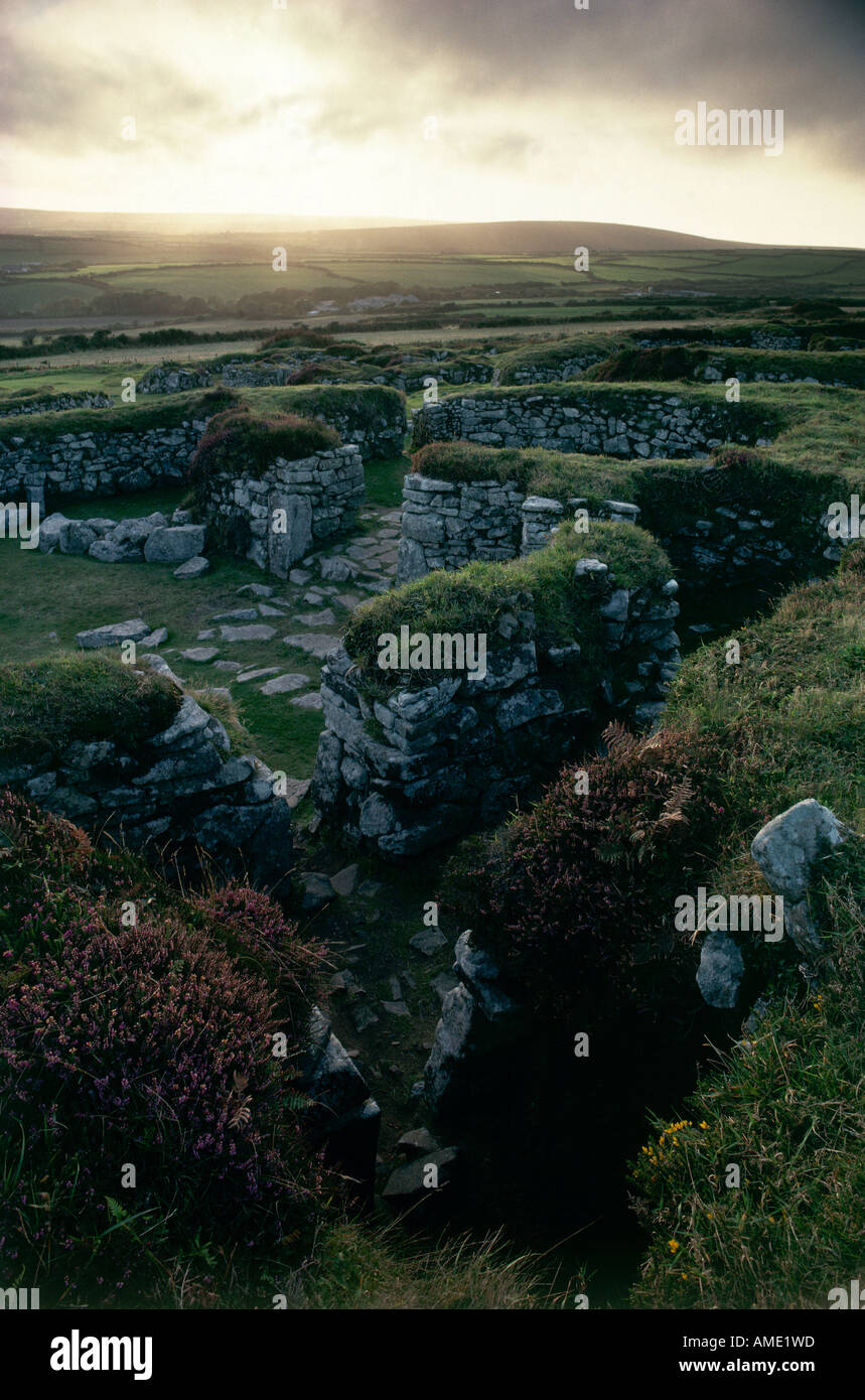 Chysauster Ancient Village Late Iron Age early Roman settlement One of ...