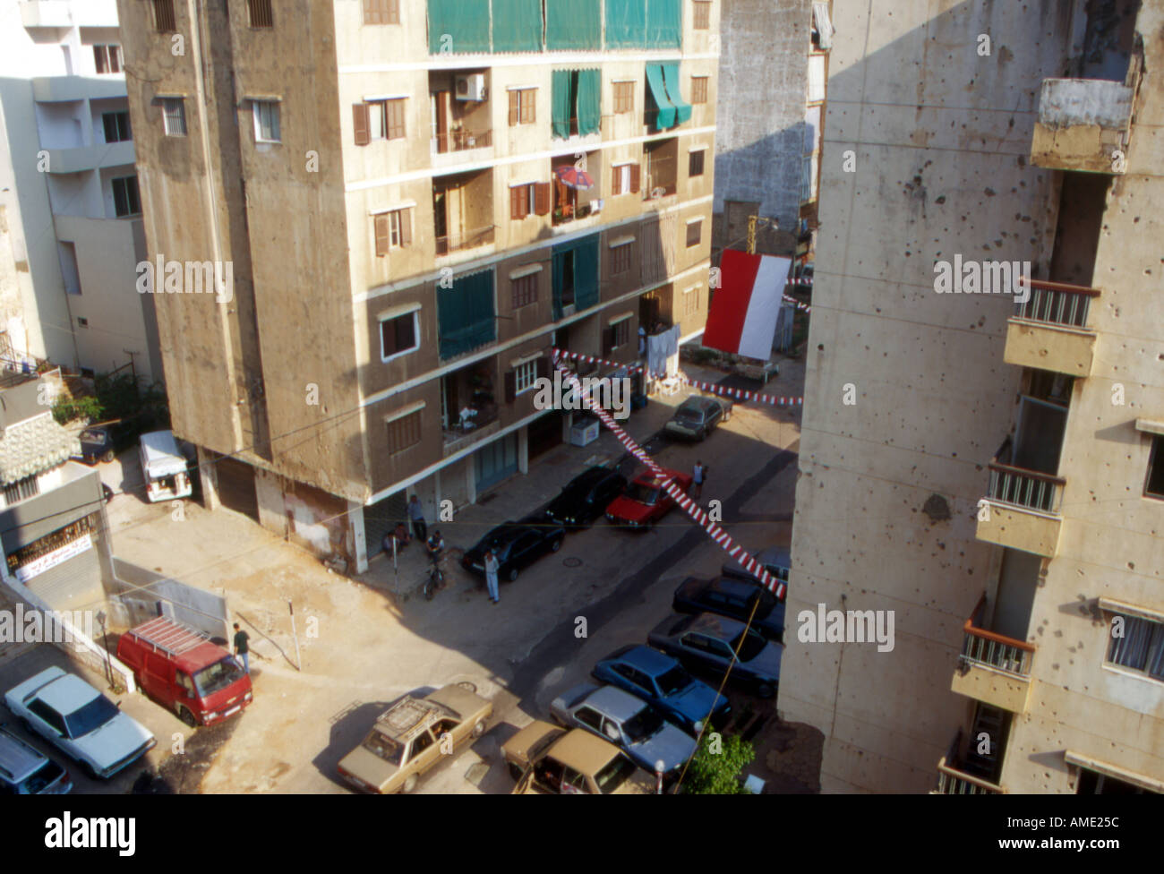 shape of beirut suburb lebanon Stock Photo - Alamy