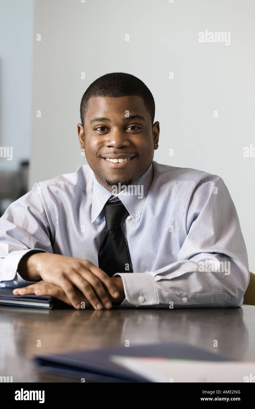 Portrait of a business man smiling Stock Photo - Alamy